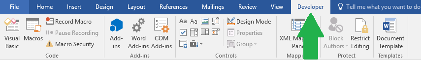 Enter Design Mode Microsoft Word NamicSoft