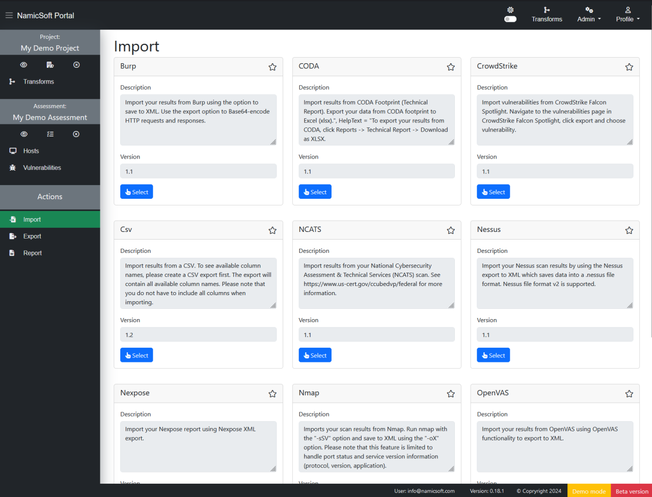 Features | NamicSoft